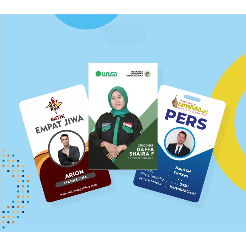 Jual CETAK ID CARD BAHAN PVC CUSTOM SATUAN | Shopee Indonesia