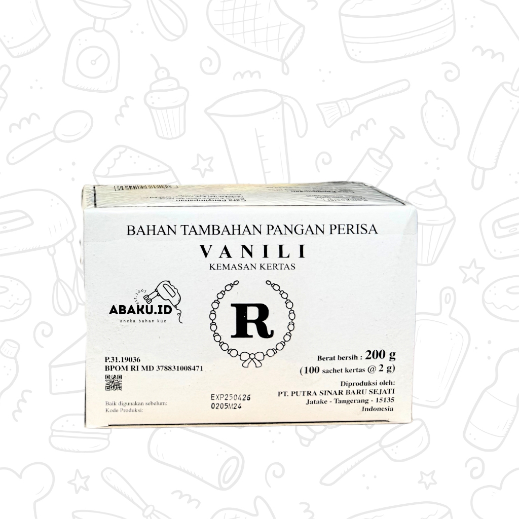 Jual VANILI R 1PACK ISI 100PCS | Shopee Indonesia