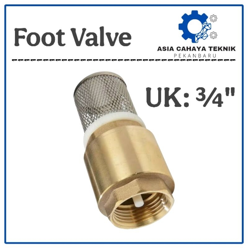 Jual Foot Klep - Foot Valve - Tusen Klep Kuningan 3/4 Inch 3/4 ...