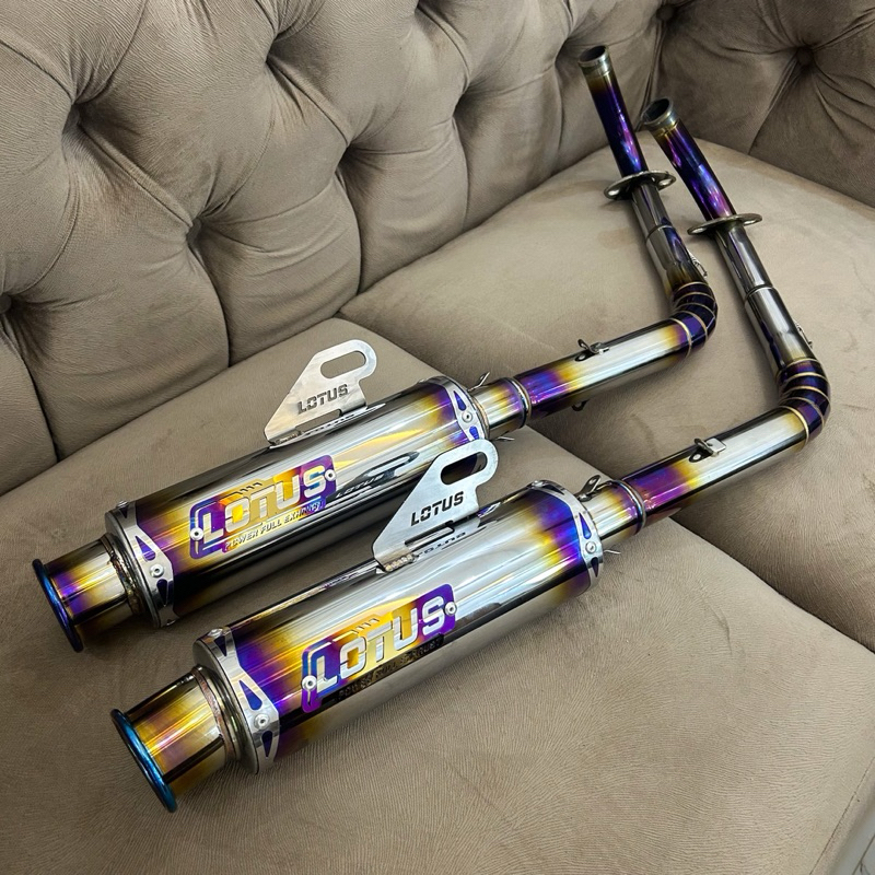 Jual knalpot ORIGINAL LOTUS MODEL SALEMBA UNGU CEKLIS PNP AEROX NMAX ...