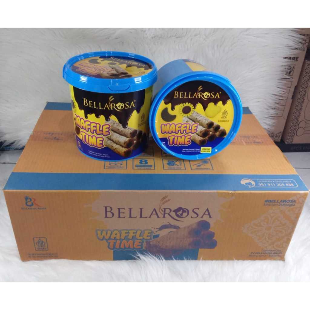 Jual Kue Kering Lebaran 2025 Bellarosa Waffle Time Satuan Kemasan Ember ...