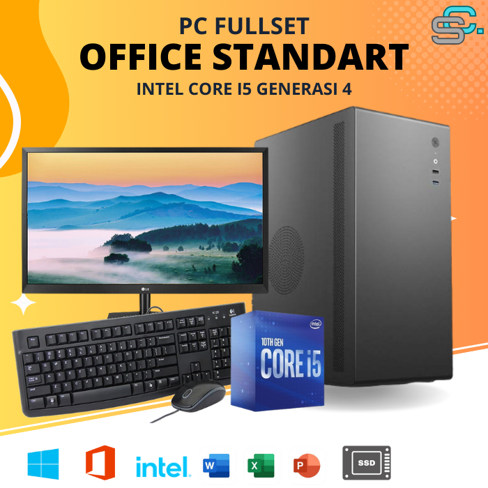 Jual KOMPUTER DESKTOP INTEL CORE I5 GENERASI 4 PC RAKITAN CORE i5 FULLSET LENGKAP STANDART ...