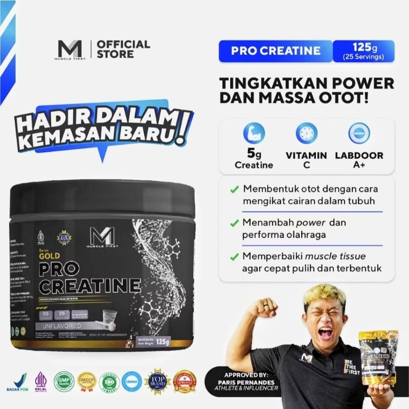 Jual Pro Creatine Unflavored 120gr I 25serv | Shopee Indonesia