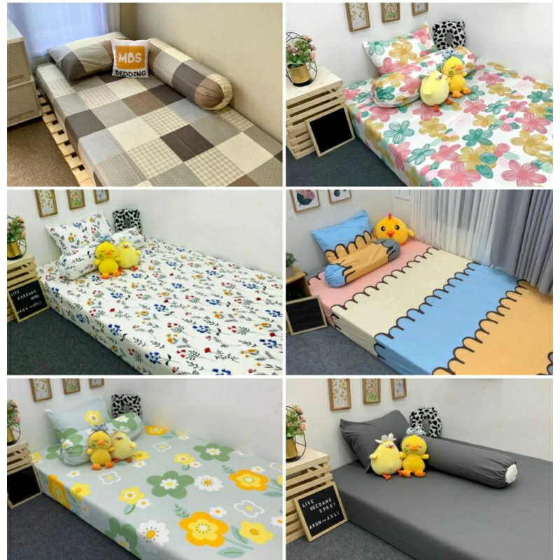 Jual SPREI SINGLE 90x200 & 120x200 Sprei kotak Aesthetic karet sudut ...