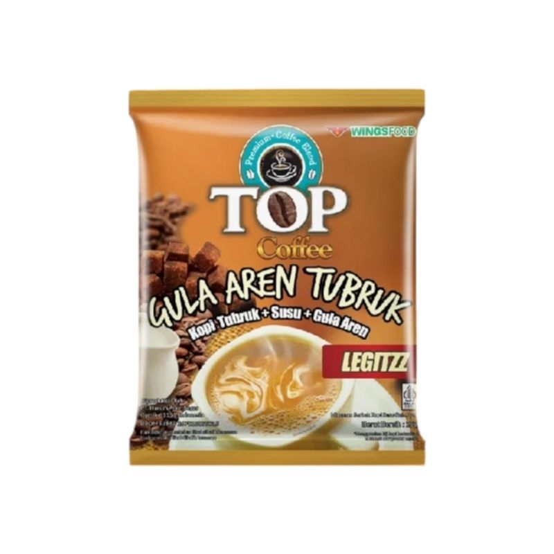 Jual TOP Kopi Gula Aren TUBRUK LEGITZZ 3in1 Instant Coffee Sachet 27gr ...