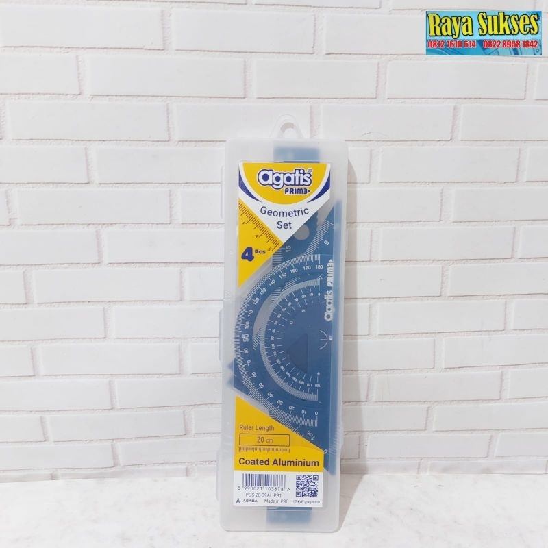 Jual Penggaris Geometric Set Agatis/ Penggaris/Busur/Segitiga Sama Sisi ...