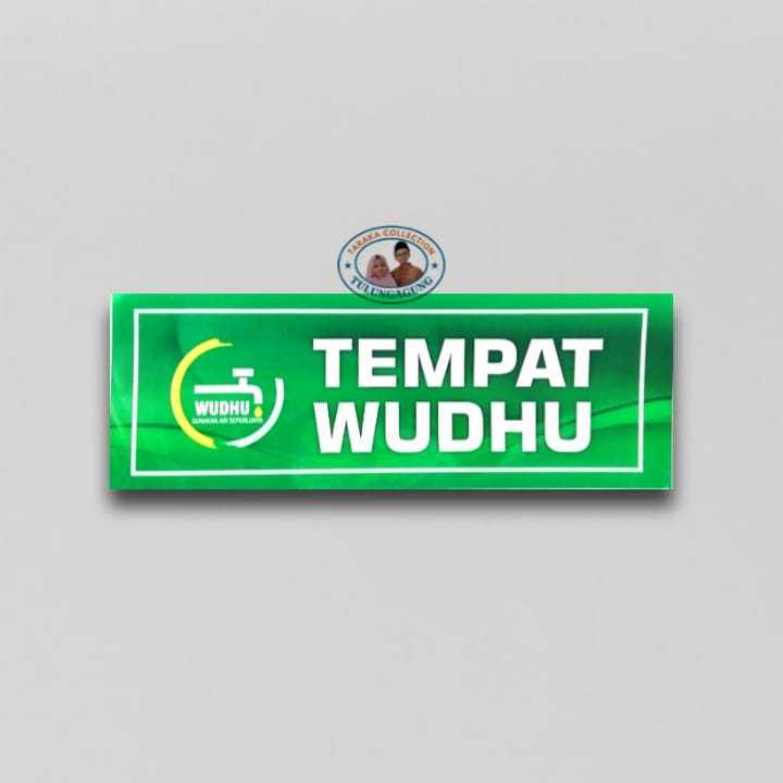 Jual Stiker Tempat Wudhu | Stiker Vinyl | Uk 11x30 | Shopee Indonesia