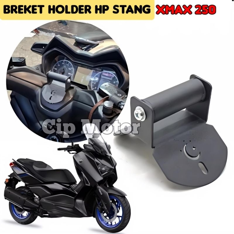 Jual BRACKET HOLDER HP GPS XMAX NEW XMAX OLD CONNECTED BREKET DUDUKAN ...