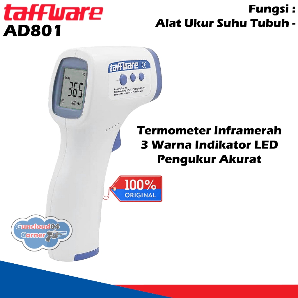 Jual taffOmicron taffware AD801 F02 KT-DT4B Termometer Inframerah ...
