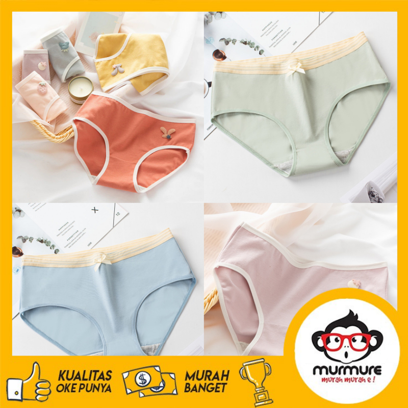 Jual MURMURE I CELANA DALAM WANITA POLOS HIASAN BONEKA IMPORT ALA KOREA | Shopee Indonesia