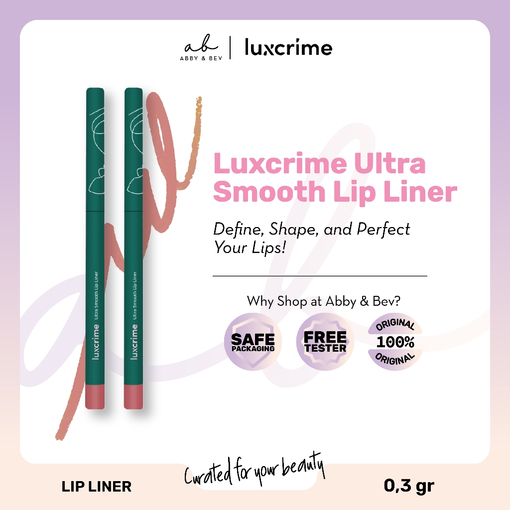 Jual AB - Luxcrime Ultra Smooth Lip Liner [0.3g]/ Lip Liner Presisi ...