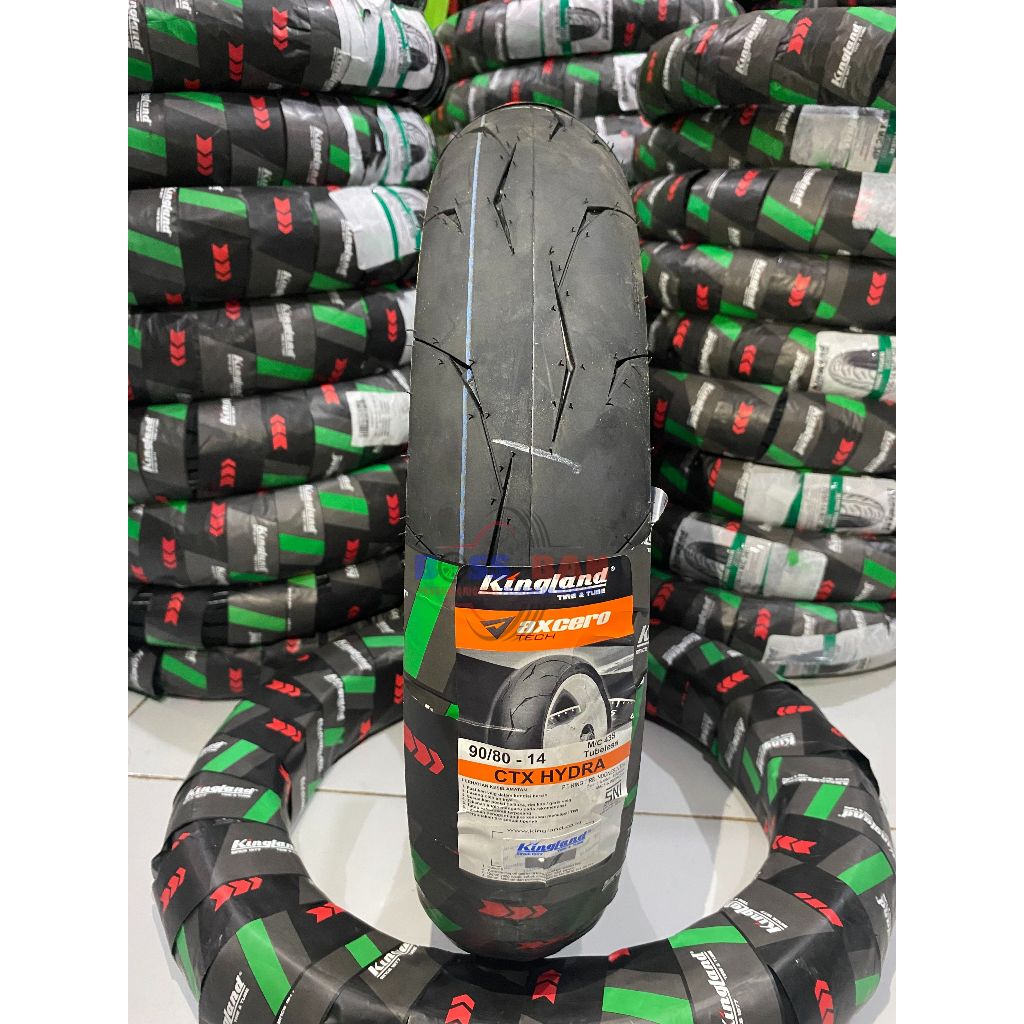 Jual Ban Kingland CTX HYDRA / CTX 007 Tubeless Ukuran 90/80-14 Ring 14 ...