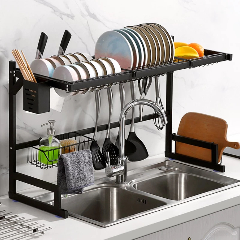 Jual Rak Cuci Piring Wastafel Dengan Kabinet Rak Piring Stainless Steel ...