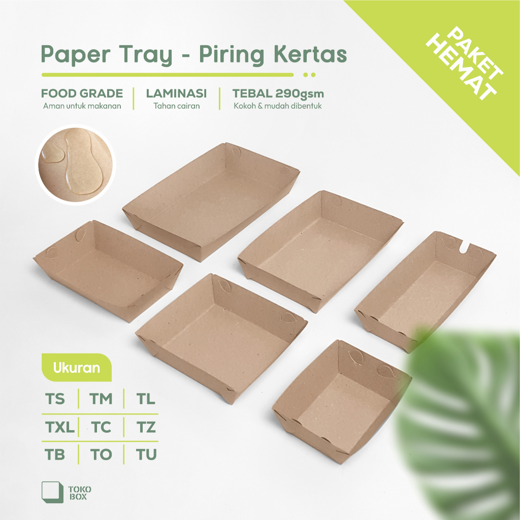 Jual Paket Hemat | Paper Tray | Piring Mangkok Kertas Dine in ...