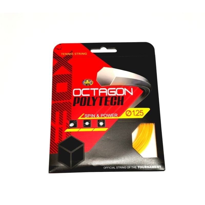 Jual Senar raket tenis ebox octagon polytech 1,25 mm | Shopee Indonesia