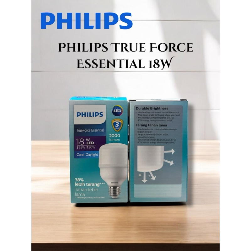 Jual PHILIPS LAMPU LED TRUEFORCE 18W 18 W SETARA 20W 20 WATT PUTIH ( GARANSI & HARGA GROSIR ...