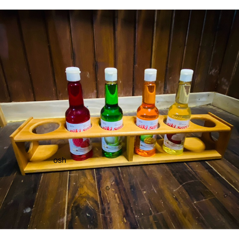Jual RAK BOTOL 6 & 7 LUBANG BERBAHAN KAYU MAHONI DIAMATER LUBANG 7 cm ...