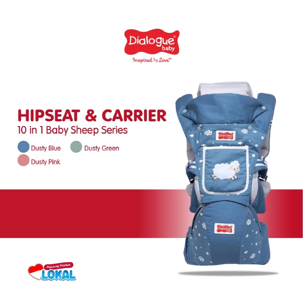 Jual Dialogue Baby Gendongan Bayi Depan Hipseat Carrier 10 In1 Baby ...