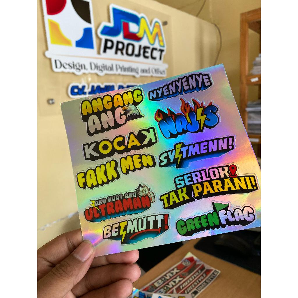 Jual JDM PROJECT - STIKER PACK ISI 10PCS KONBRUT KELAS KING TOBRUT ...