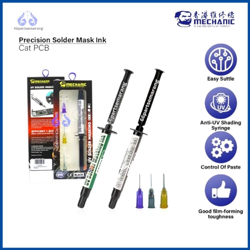 Jual MECHANIC B10 & G10 Cat Pelapis PCB - Precision Solder Mask Ink 3ml ...