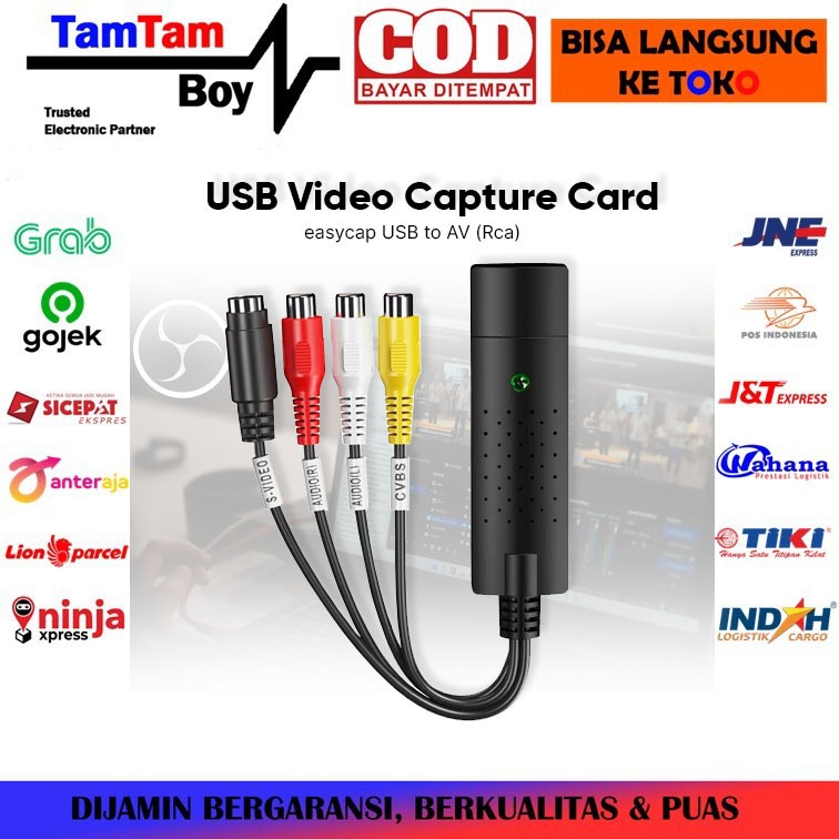 Jual Converter USB to AV (RCA) Video EasyCap Single Channel DVR ...