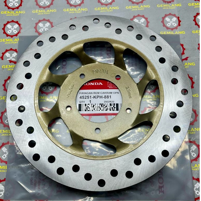 Jual 45251-KPH-881 Piringan Cakram Depan (DISK FR BRAKE) Karisma Supra ...