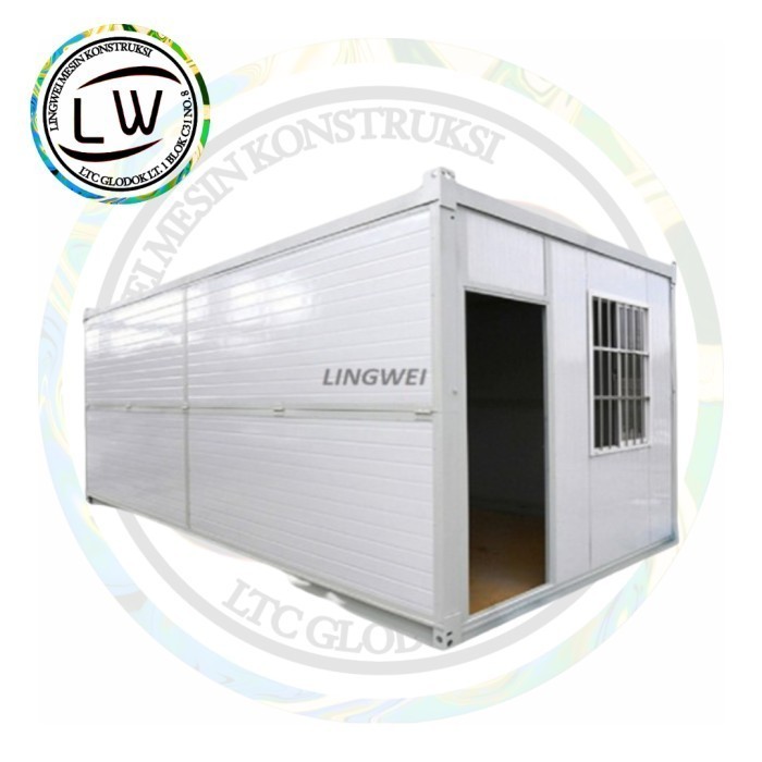 Jual RUMAH / RUANG SEBAGUNA LIPAT PORTABLE FLAXIBLE FABRIKASI 20FT HIGH ...