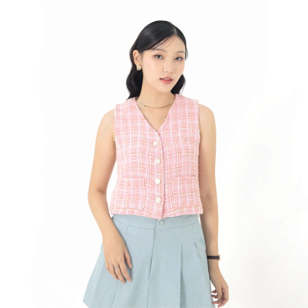 Jual Cotton Code - Charlotte Vest | Shopee Indonesia