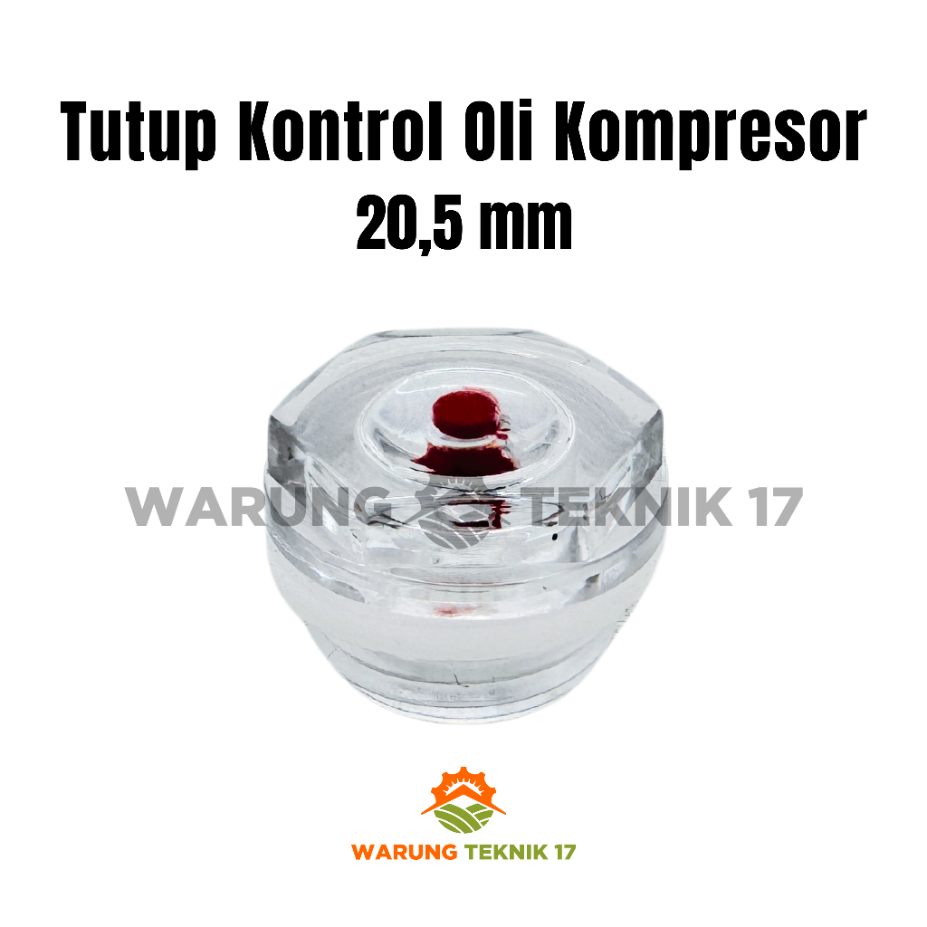 Jual Tutup Kontrol Oli Kompresor Angin 20,5 mm Kaca Oil Gauge Indikator ...