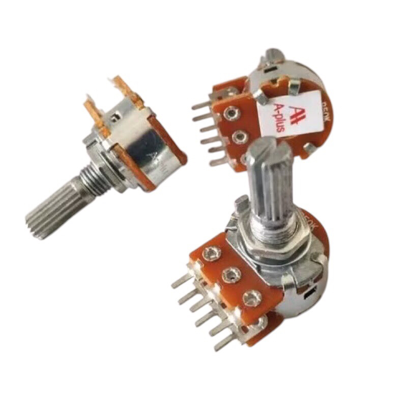 Jual Potensio Stereo A Plus Potensiometer Stereo 10K 20K 50K 100K 250K ...