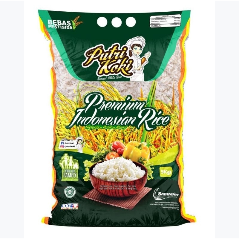 Jual Beras Putri Hoki Premium Hijau 5 Kg | Shopee Indonesia