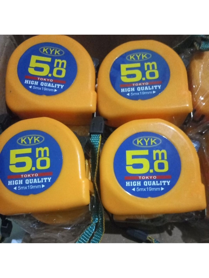 Jual meteran KYK Tajima 5meter warna kuning kualitas terjamin | Shopee ...