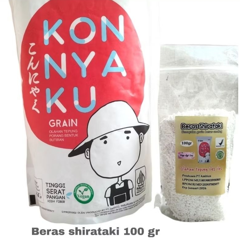 Jual Beras Shirataki 100gr Rendah Kalori Diet Sehat Konnyaku original ...