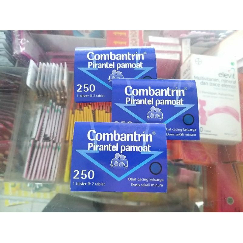 Jual COMBANTRIN 250 MG @ 2 TABLET | OBAT CACING | Shopee Indonesia