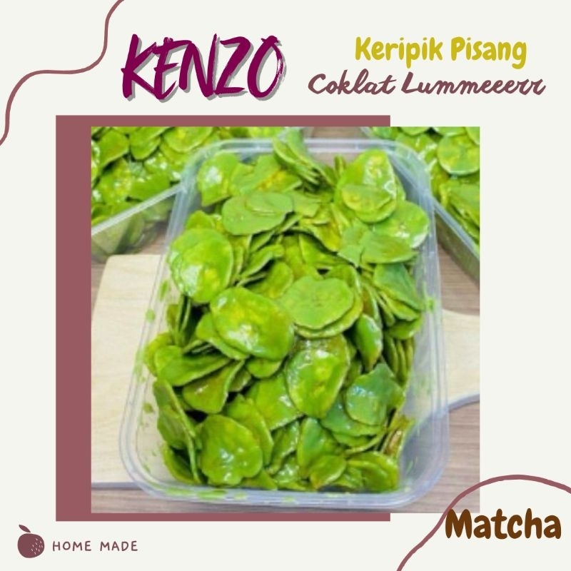 Jual KERIPIK PISANG LUMER COKLAT dengan varian Matcha 150g / 500ml ...