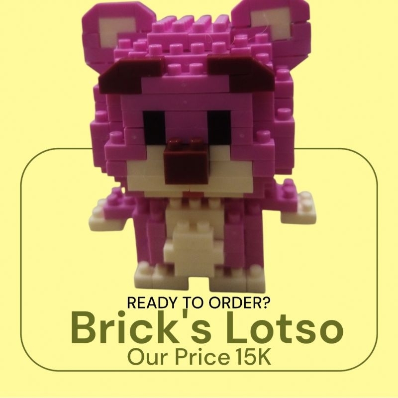 Jual Brick's Bata Bentuk Lotso (Bentuk Jadi) | Shopee Indonesia