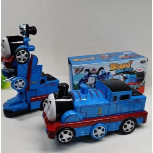 Jual WG-Mainan Anak Kereta Api Berubah Robot Anak Anak/Kereta Api 2 in ...