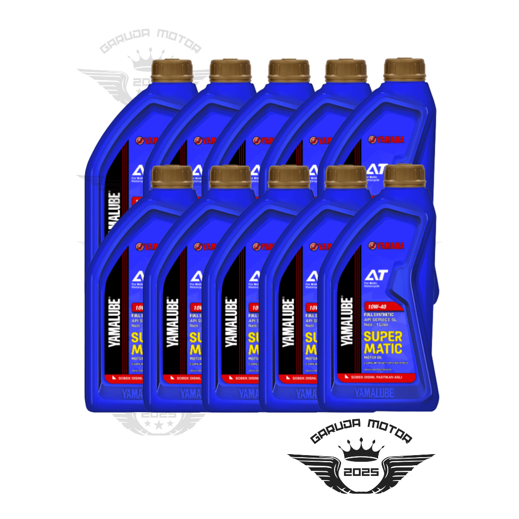 Jual 10 BOTOL Yamalube Super Matic Oil 1L Bertanda SNI | Shopee Indonesia