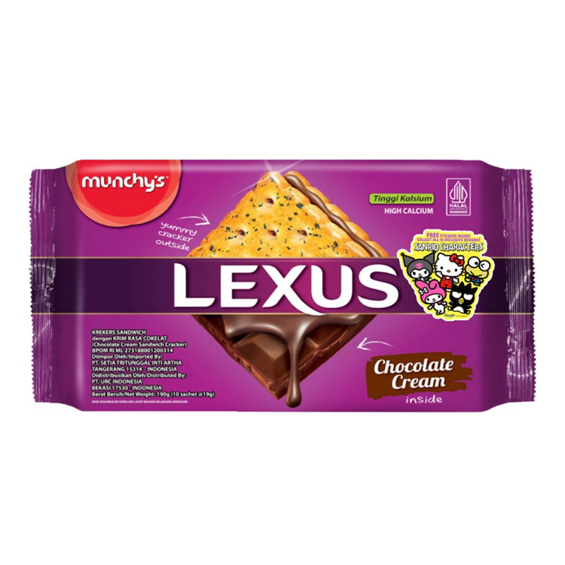 Jual LEXUS - LEXUS BISKUIT SANDWICH KRIM COKELAT DAN KRIM KEJU 190g ...