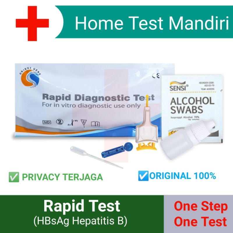 Jual Alat Test HBsAg (Hepatitis B) Cassette Satuan /Set Orientgene ...