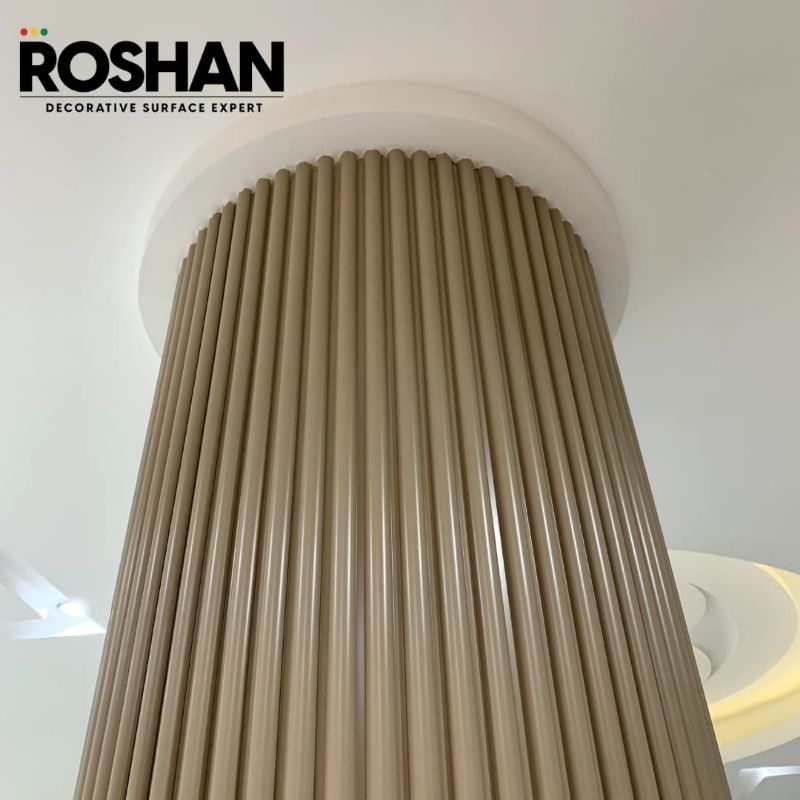 Jual ROSHAN WPC WALL PANEL FLUTED ROTATE 290 x 5,5 CM - ROTATE A (ROUND ...