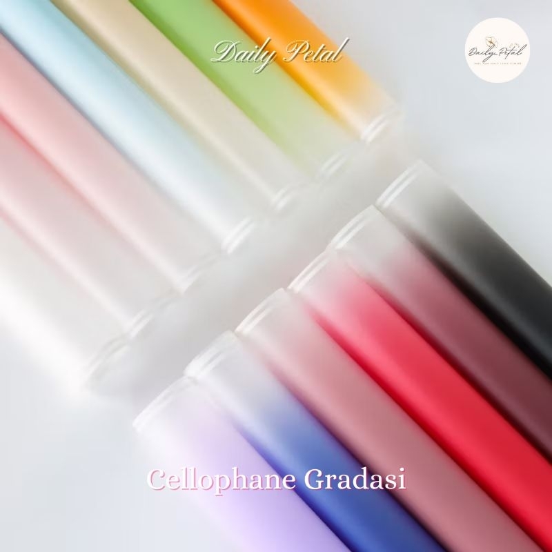 Jual [1 LEMBAR] KERTAS BUKET KERTAS GRADASI KERTAS CELLOPHANE KERTAS ...