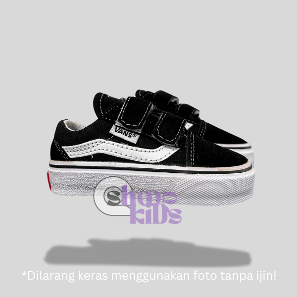 Jual Sepatu anak laki laki model vans old skool kids perekat & tali ...