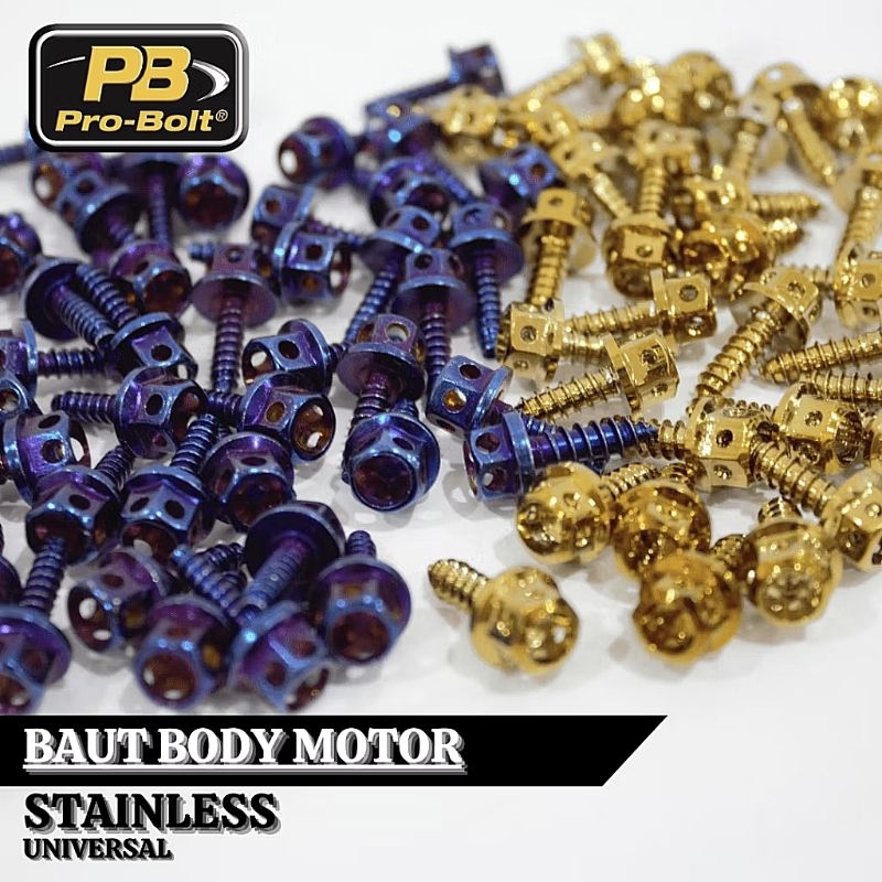 Jual PB Baut Body Stainless Probolt Baut Variasi Motor Model 2 Kunci ...
