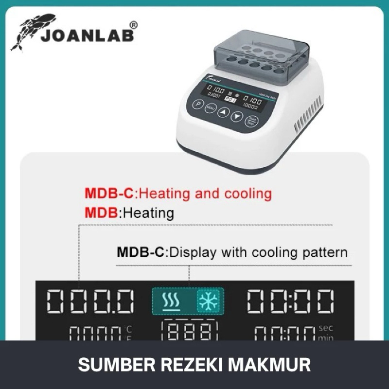 Jual Dry Bath Block 15x2.0 ml Heating Incubator Joanlab MDB100 Mini Lab 2ml | Shopee Indonesia