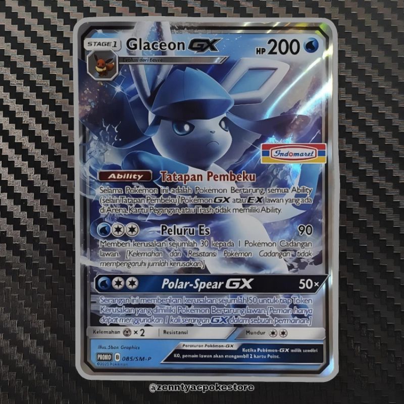 Jual Glaceon GX Promo 085/SM-P, Kartu Pokemon Indo TCG, Indomaret | Shopee Indonesia