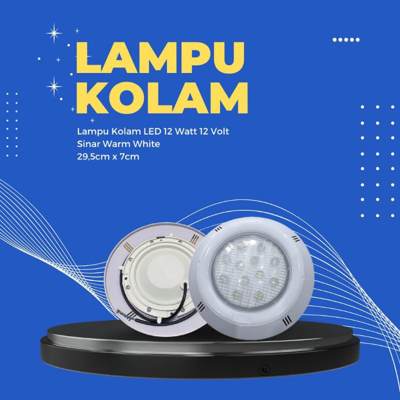 Jual Lampu LED 12 Watt 12 Volt Sinar Warm White Kode CPWW - Cover ...