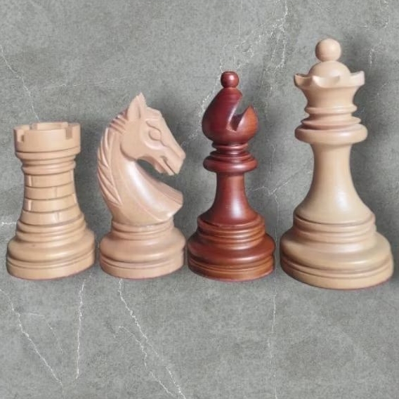 Jual buah atau bidak catur kayu type kuda nunduk benteng bata premium ...