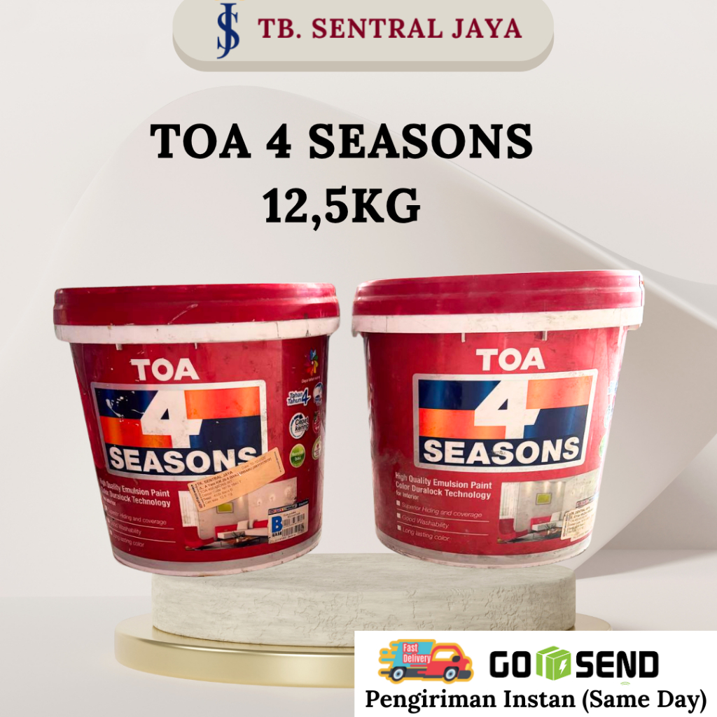 Jual Cat Tembok TOA 4 Seasons 12,5Kg/Cat Tembok Murah Bagus Berkualitas ...