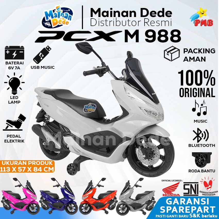 Jual Mainan Motor Aki Anak PCX PMB 988 M988 M-988 Lisensi Honda PCX ...